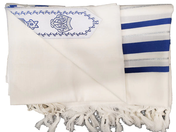 TALIT WOOL TRADITIONAL BLUE – The Kabbalah Store US