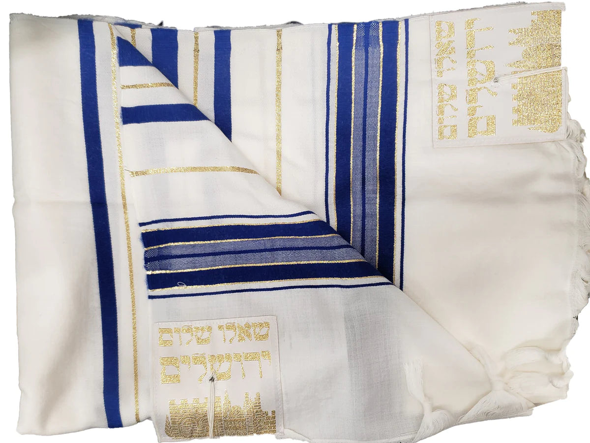 TALIT WOOL TRADITIONAL BLUE – The Kabbalah Store US